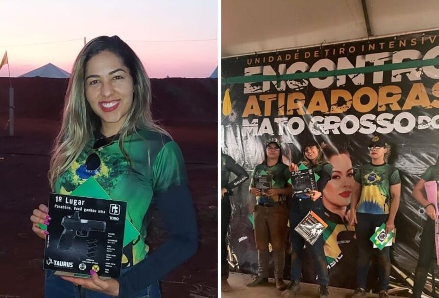 Entre mais de 200 mulheres atiradoras, Gabriela Vanoni foi a Campeã ...