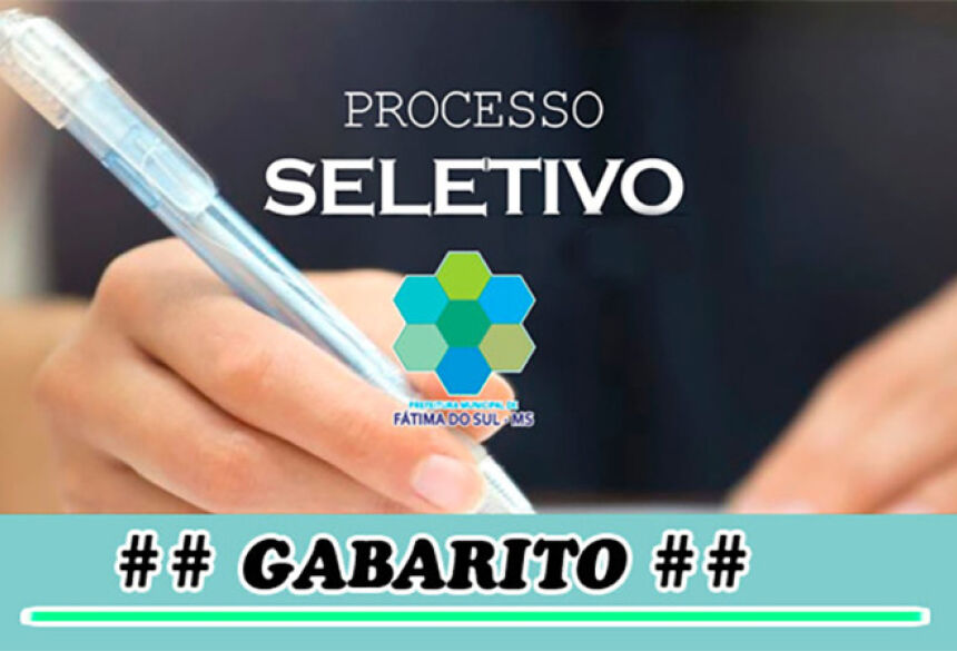 Veja o gabarito preliminar do processo seletivo de professores ... Veja o gabarito preliminar do processo seletivo de professores ...