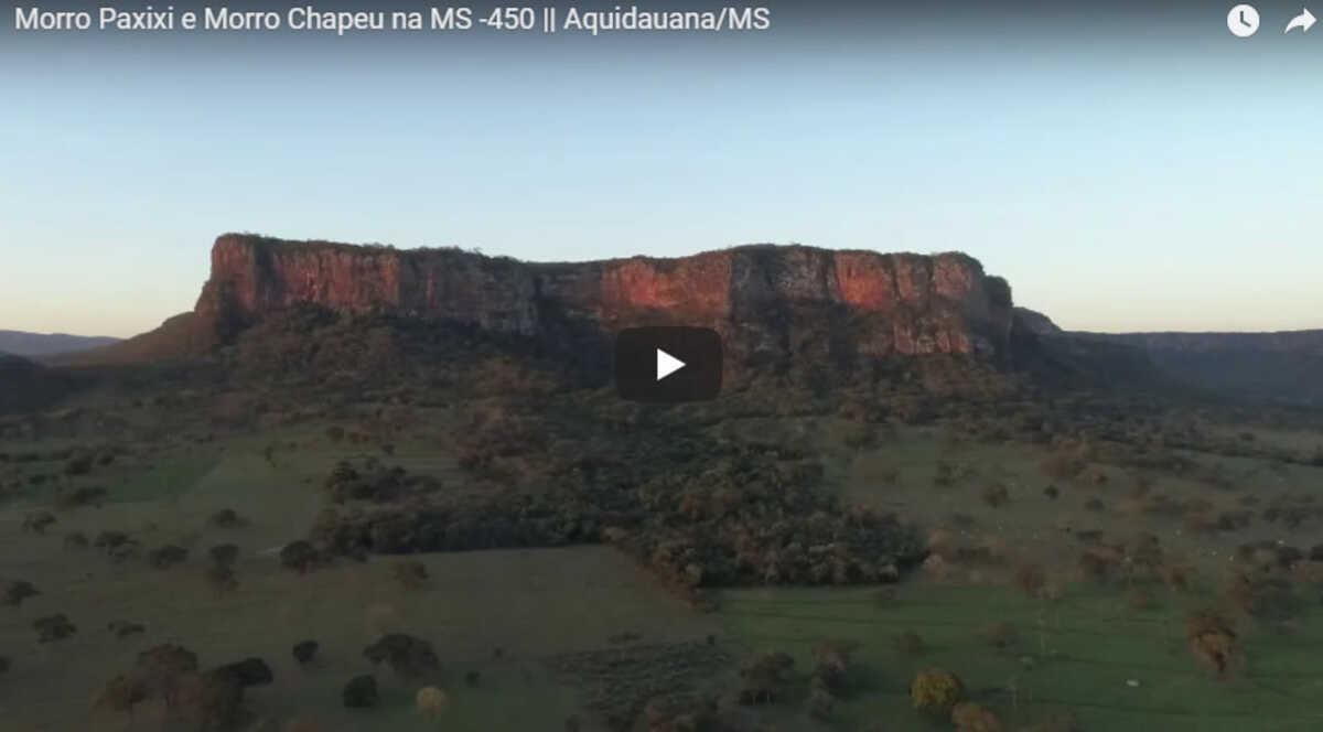 VÍDEO: Morro Paxixi e Morro Chapeu na MS-450 em Aquidauana - Imagens ...