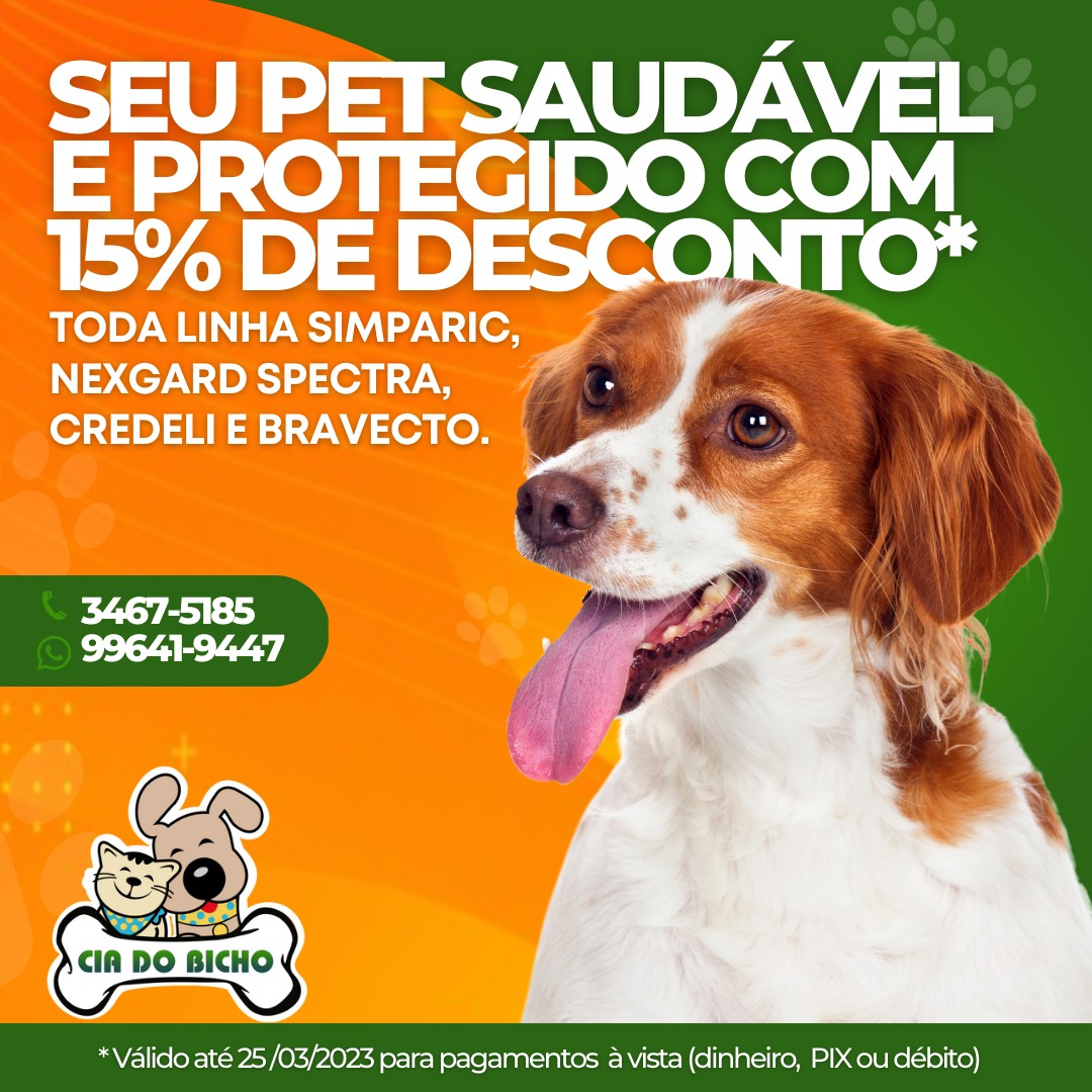 Bravecto, NexGard Spectra, Credeli e toda linhas Simparic com 15% de ...