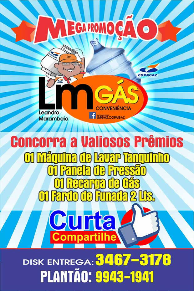 LM Gás divulga nova promoção na compra do seu gás de cozinha em FÁTIMA ...